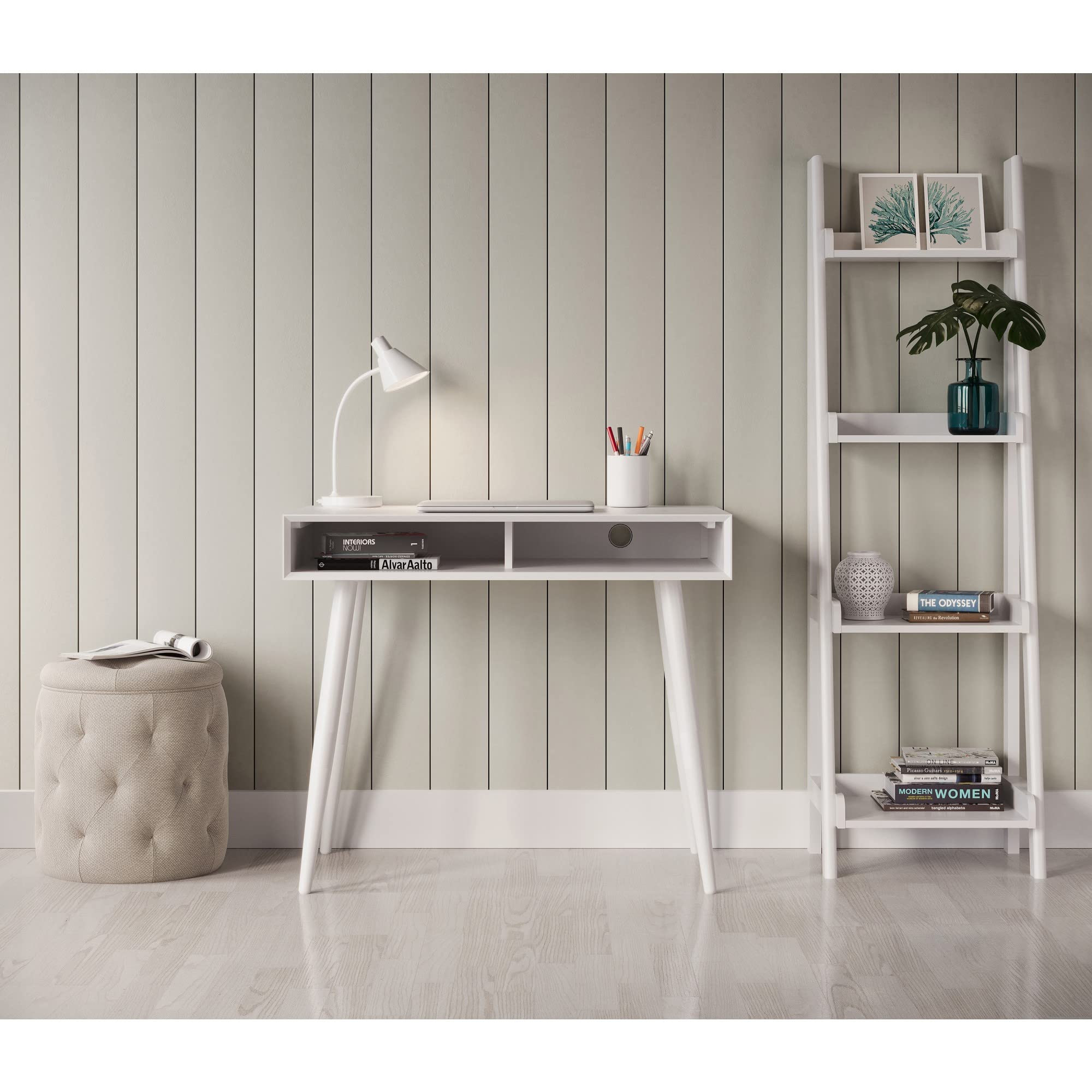 RealspaceĀ® Lanzi 35"W Student Computer Desk, White