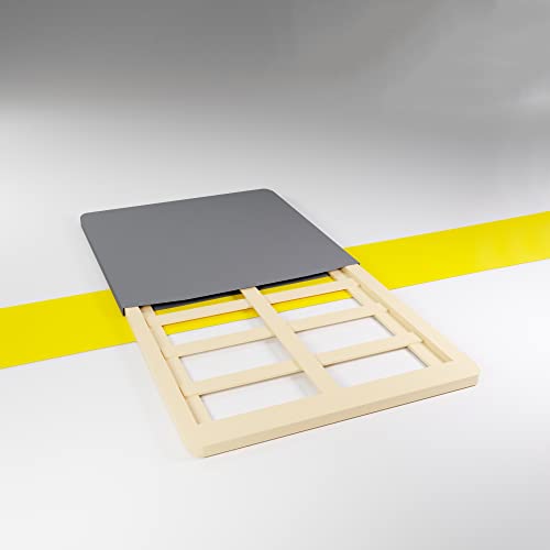 Nutan, 1.5-Inch Mattress/Bed Support, King Split Fully Assembled Bunkie Board, Gray