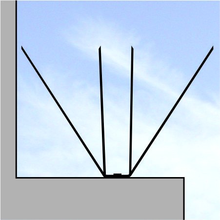 Nixalite Pigeon Spike Stainless Steel Bird Spikes (10 Ft, 5-2 Ft. Strips)