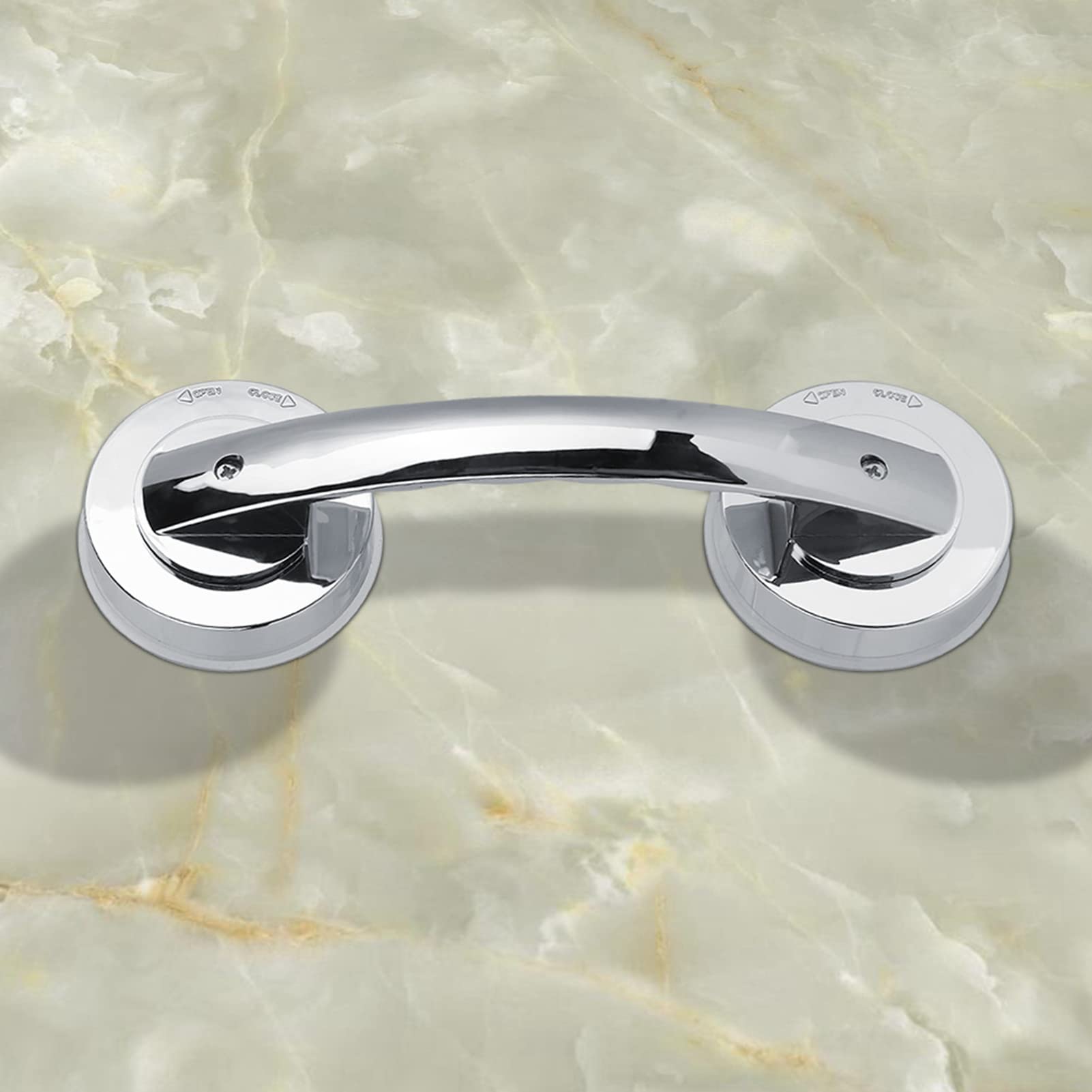Vacuum Suction Cup Handrail ABS PC Anti Slip Hand Grip Bathroom Kitchen Glass Living Room Door Hand Shower Grab Bars Glass Door Window Handle