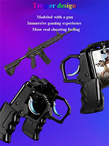 Mobile Game Controllers Gaming Grip, Portable Gamepad Triggers, Sensitive Shoot Aim Joysticks for Android & IOS