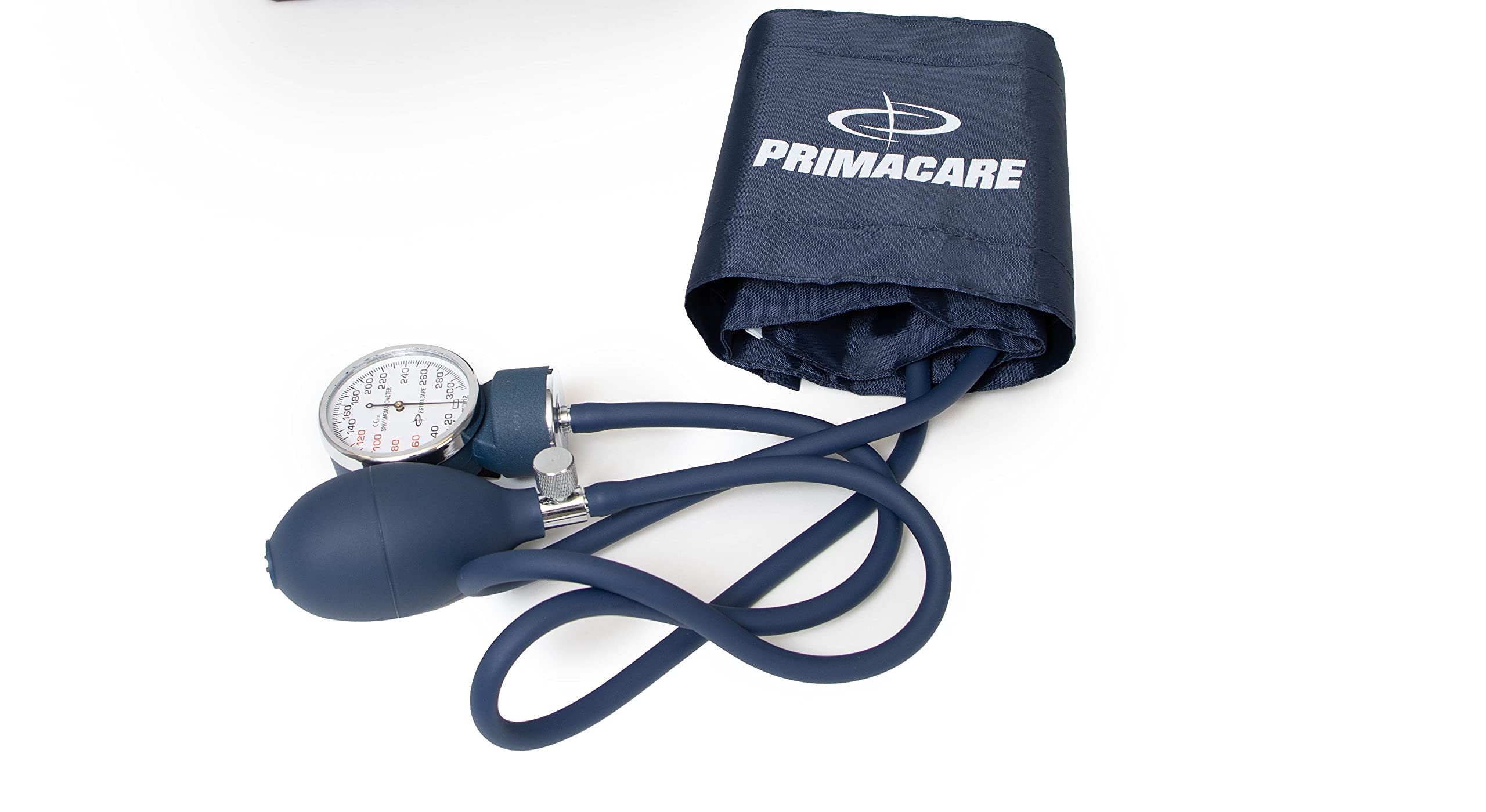 Primacare DS-9181-BL Professional Aneroid Sphygmomanometer and Sprague Rappaport Stethoscope, Manual Blood Pressure Kit with Cuff and Carrying Case, Blue