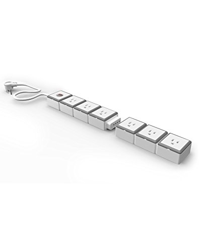 OneAdaptr Stack 6 US AC Outlet Surge Protector - Detachable & Interchangeable 6 AC Outlet Power Strip