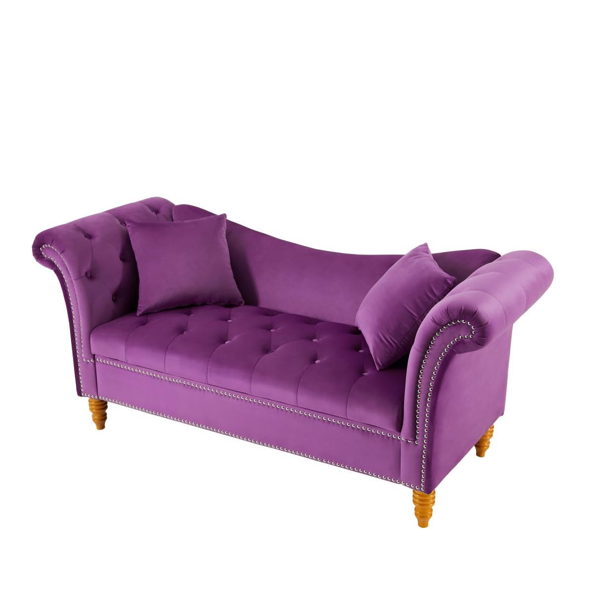 Rukasto Sofa Stool with 2 Pillows - Stylish Storage Stool for Living Room and Lounge