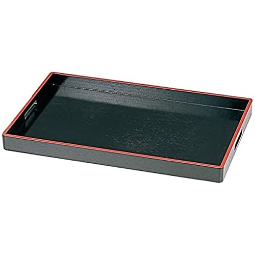 J-Kitchens Shaku 9 Wooden Side Removal Obon (Bon Tray Tray) Black Tenshu NP Made in Japan