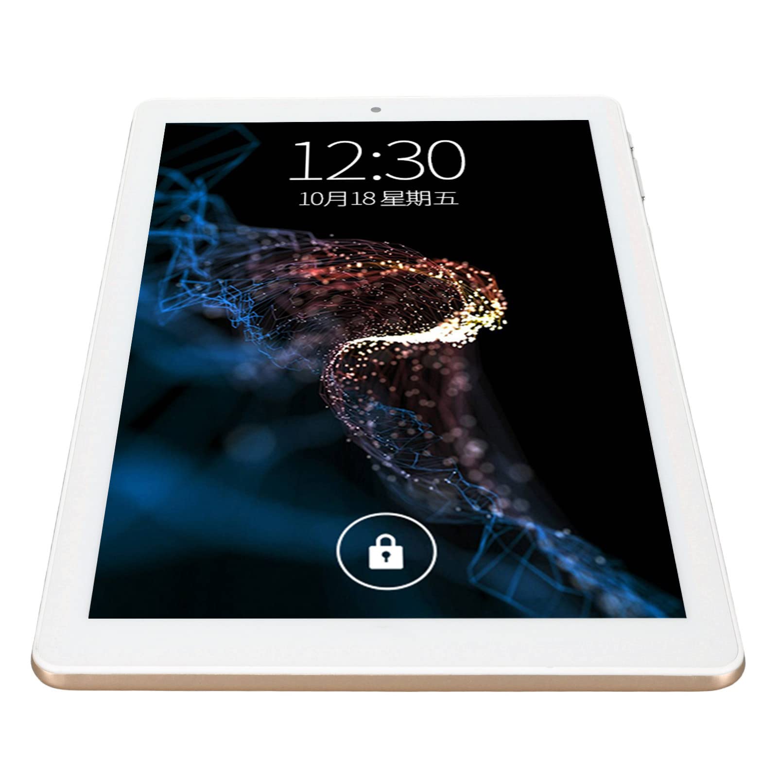 LBEC Gold Tablet, 100240V 10.1 Inch IPS HD Tablet 6GB RAM 128GB ROM 13MP Camera for Work (US Plug)