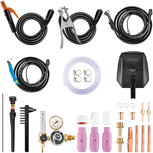 Mophorn TIG/MMA Plasma Cutter CT520D 3 in 1 Combo Welding Machine Tig Welder 200A Arc Welder 200A Plasma Cutter 50A Plasma Cutting Machine Dual Voltage 110 220V
