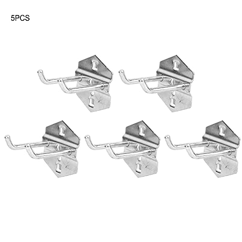 Pegboard Hook,Peg Boards For Wall,5PCS Hardware Tool Storage Rack Pegboard Hook Wall Mounted Garage Tool Storage Stand(50*¢6mm)