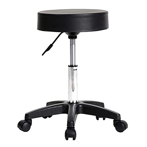 LLAMN Adjustable Round Stool Plastic Arch Feet Rotation Bar Stool Lift Stool Swivel Stool Spa Tattoo Massage Salon Furniture