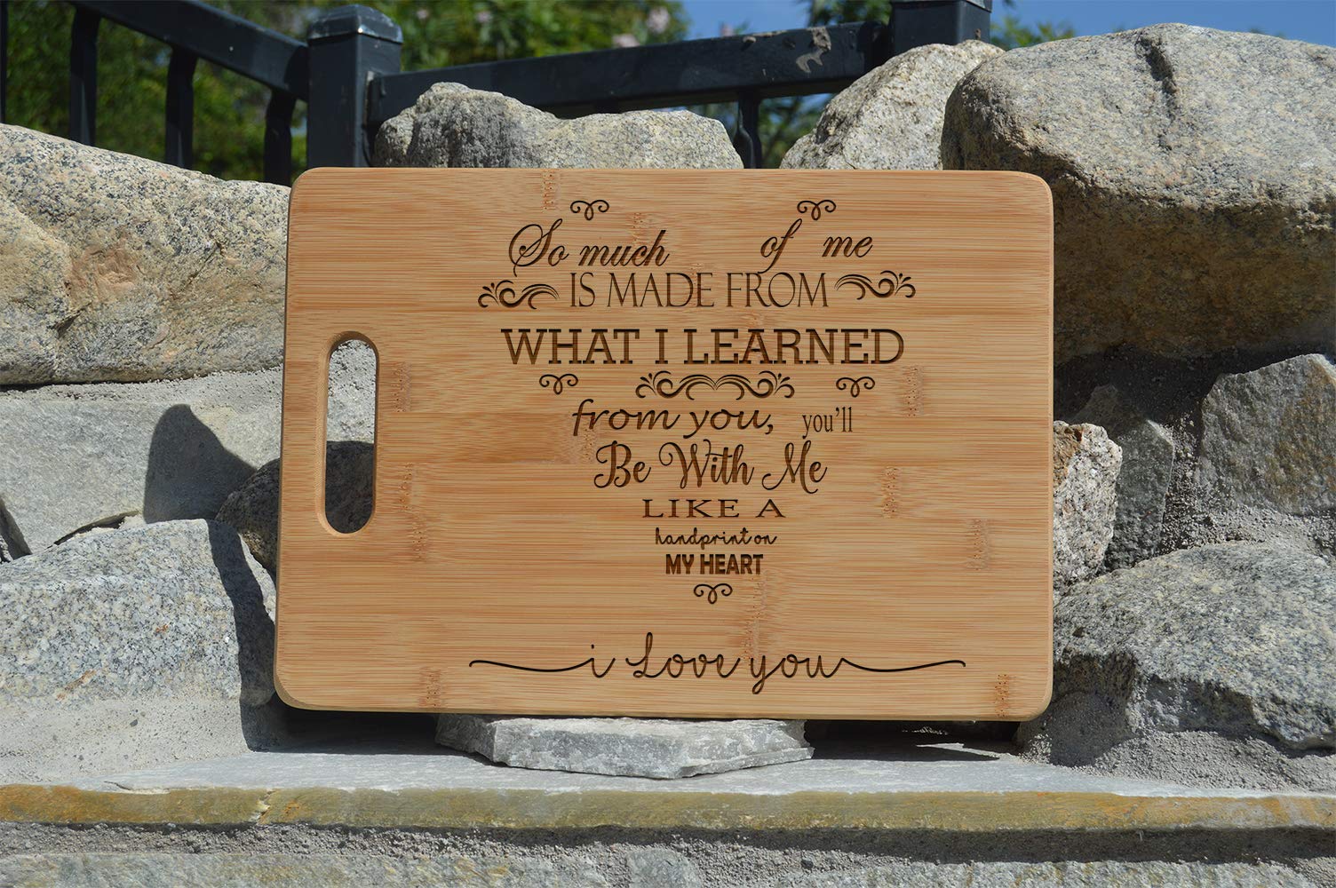 Mother's Day Git, Laser Engraved Cutting Board For mom, So much of me Chopping board-Gift for Mom, Mothers day Gift,Mom's kitchen