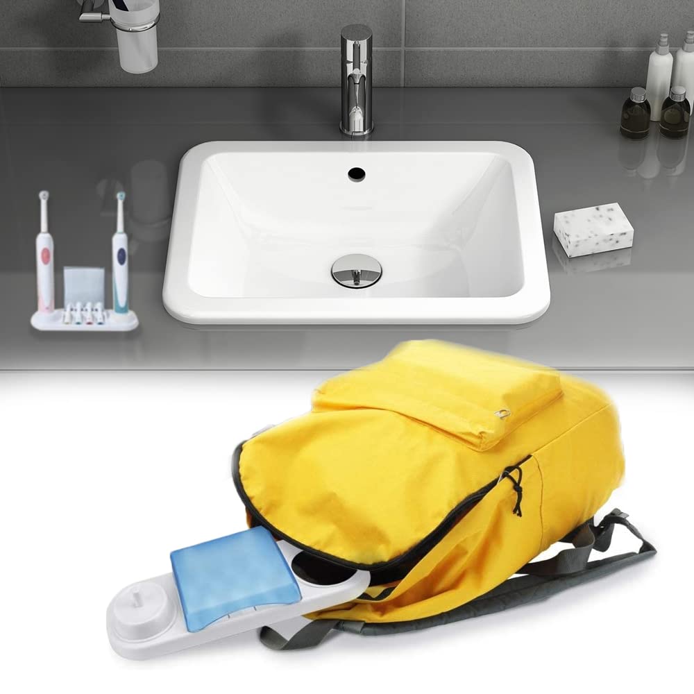 LSTCPGLAI Electric Toothbrush Stand Mount Brush Head Organizer Box Electric Toothbrush Head Holder Suitable for Most Toothbrushes