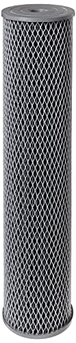 Pentair Pentek NCP-20BB Big Blue Carbon Water Filter, 20-Inch, Whole House Non-Cellulose Carbon Impregnated Pleated Filter Cartridge, 20" x 4.5", 10 Micron