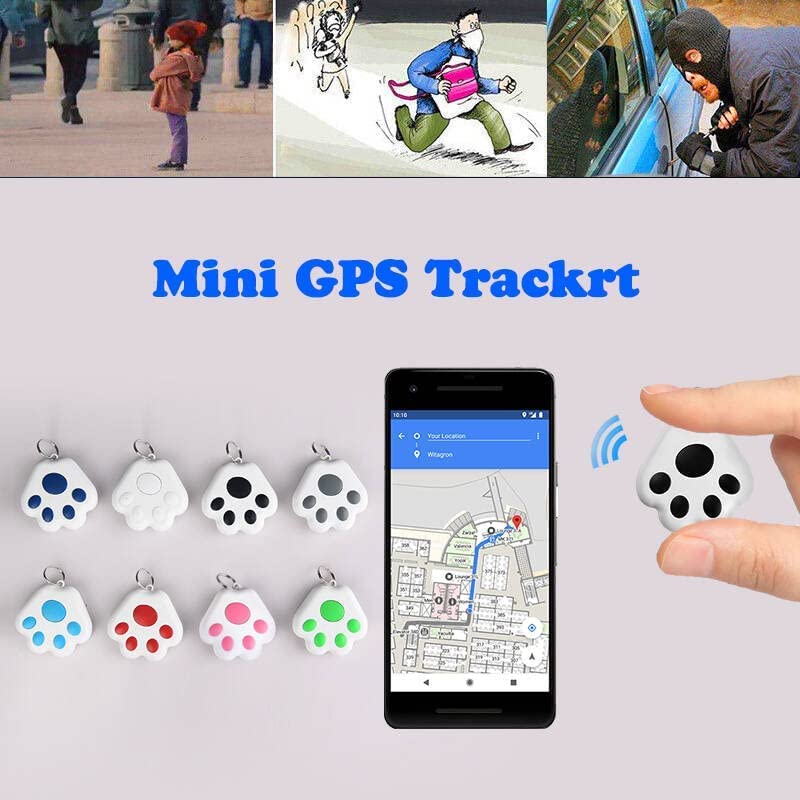 Mini Item Finder, Dog GPS Tracking Device, No Monthly Fee App Locator, 2023 Upgraded Portable Bluetooth Intelligent Anti-Lost Device for Luggages/Kid/Pet Bluetooth Alarms (1Pcs, Red)