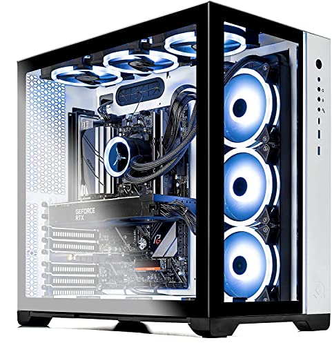 Skytech Gaming Prism II Gaming Computer PC Desktop - AMD Ryzen 7 5800X 8-Core 3.8GHz, RTX 3080 Ti 12G GDDR6X, 1TB NVMe Gen4 SSD, 16GB DDR4 3200, RGB Fans, 360mm AIO, AC WiFi, Windows 11 Home 64-bit
