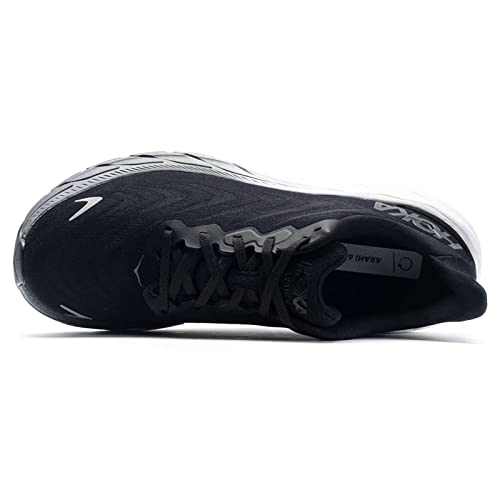 HOKA ONE ONE Women's Running Shoes, Black White, 10.5 US