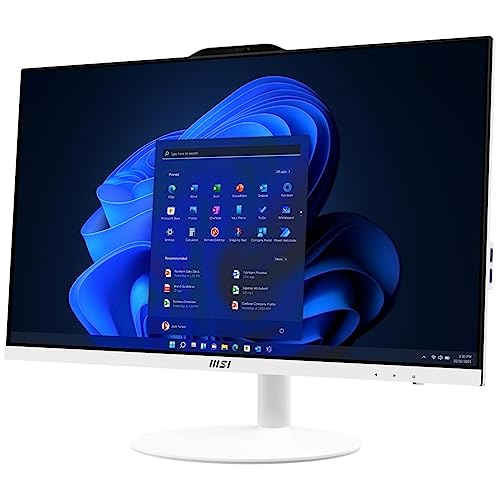 MSI PRO AP272 AIO Desktop, 27" FHD IPS-Grade LED, Intel Core i7-12700, 16GB Memory, 250GB SSD, WiFi 6, BT 5.1, Black, 3-YR Warranty, Windows 11 PRO (12M-030US)