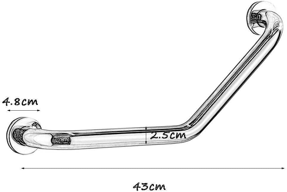 MIIKHI Towel Rails,Towel Rack, Towel Rails,Bath Wall Attachmentgrab Bar Rails Grab Bar Bathroom Stainless Steel Anti-Slip Polishedhandle Elderly Handrails Disability for Toilet Kitchen St