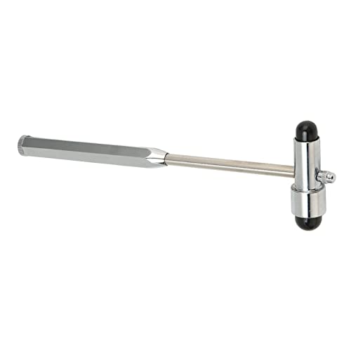 Neurological Massage Hammer, Silicone Zinc Alloy Neurological Diagnostic Hammer T Shaped Moderate Strength for Health Examination
