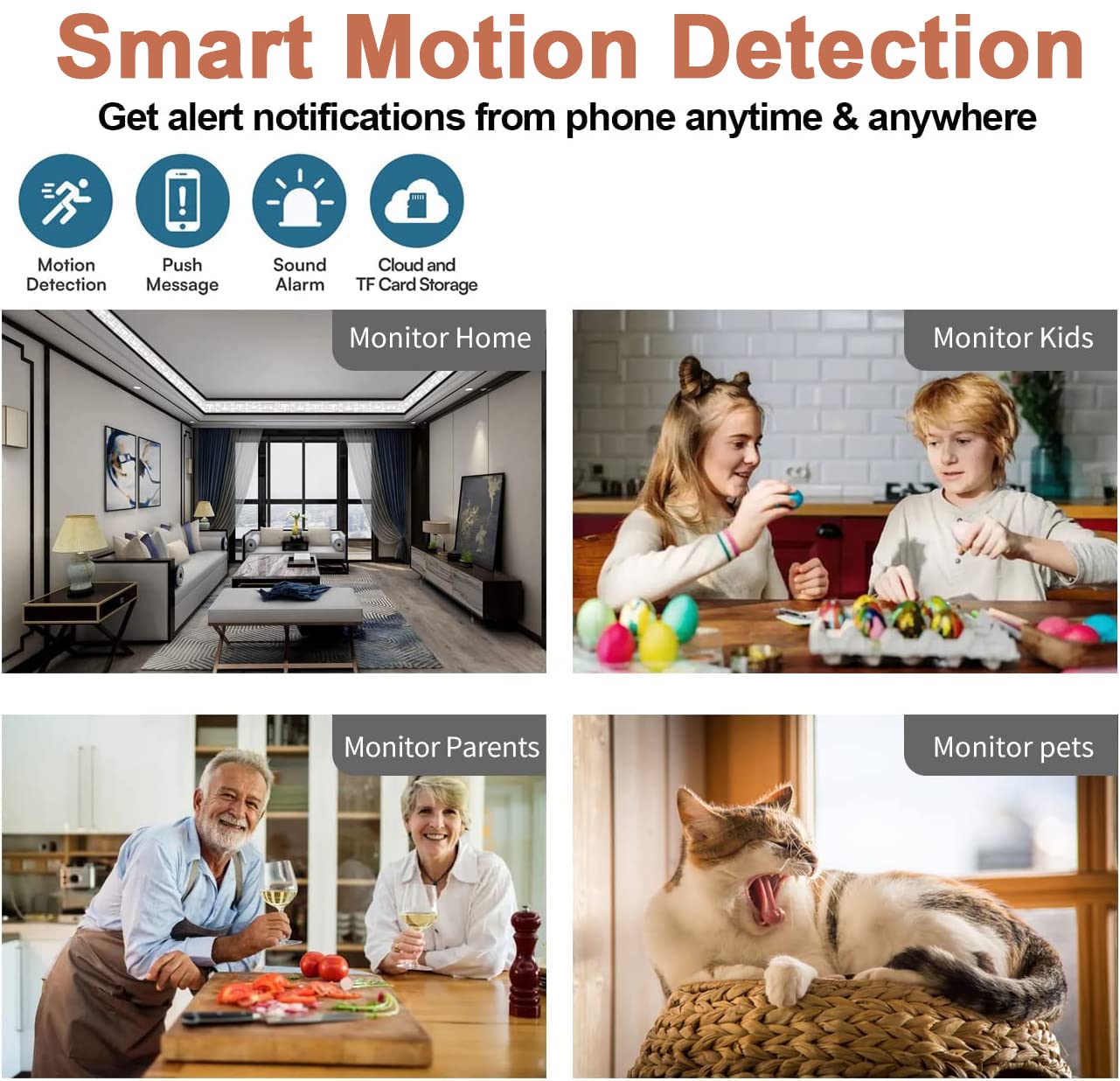 MonAdd 1080P Light Bulb Camera, PTZ E27 Wireless Camera Light Bulb WiFi Camera, 360 Degree Night Vision Light Socket Camera for Home, Indoor and Outdoor, Baby,Pet