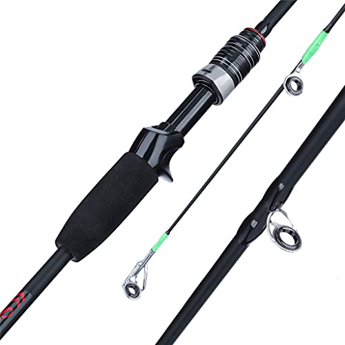 LHLLHL 1.8M Fishing Rod Portable Ultralight Carbon Fiber Baitcasting Pole 3 Sections Spinning Rod Carp ( Size : Spinning )