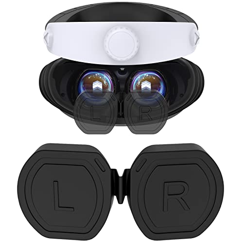 Lens Protector Cover for Playstation VR2, Soft Silicone Dust Proof & Anti-Scratch Cover for PSVR2, Thickened Cap for PSVR 2 Glasses, Washable Protect Lens Sleeve for PS5 VR2 Accessories (1 Pack)