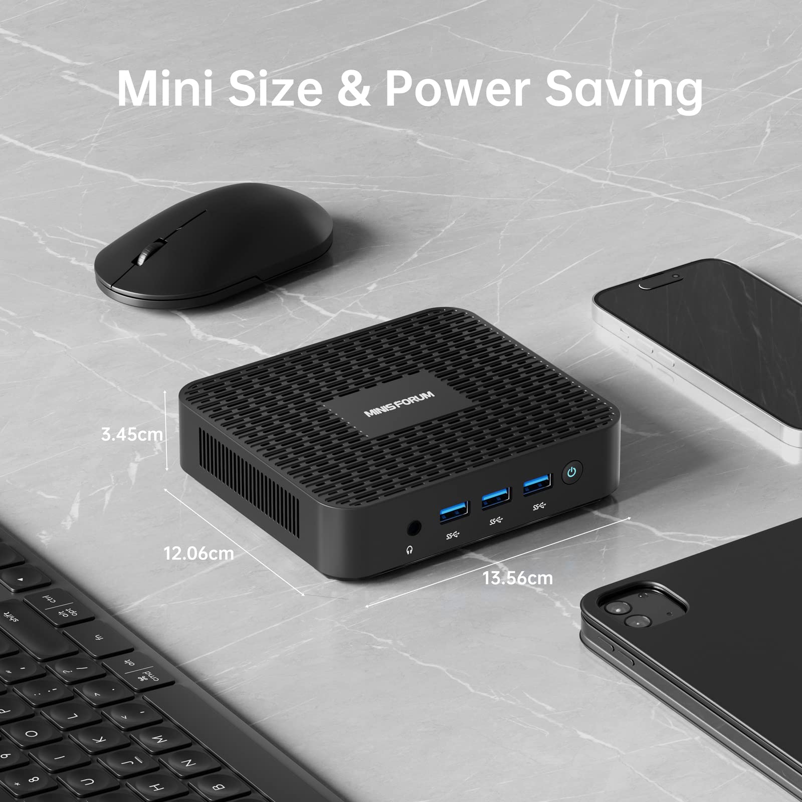 Mini PC 7th Gen AMD A4-9120C APU,AMD Radeon R3 graphics with 4GB DDR4 64GB eMMC Windows 10 Pro Mini Computer Dual HDMI, 2x RJ45 , 5 x USB ports, Support 2.5 Inch HDD/M.2 2280 PCIe3.0 SSD/Auto Power On