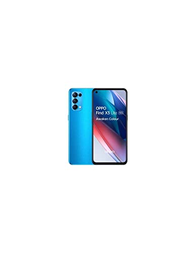 Oppo Find X3 Lite CPH2145 128GB 8GB RAM Factory Unlocked (GSM Only | No CDMA - not Compatible with Verizon/Sprint) Global - Blue