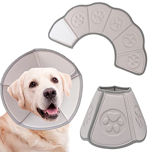SLPEFA Soft Dog Cone Collar - Comfort Pet Recovery Cone Collar for After Surgery, Adjustable Protective Cone for Dogs Cats, Dog Pillow Cone for Small Dogs Cats, 6.7-7.5 inch