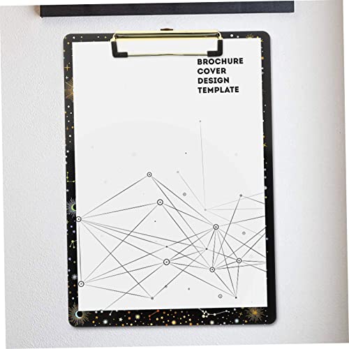 Operitacx Plastic Folder 4pcs for Profile Writing Fashion File Folders A Letter Exam Size Case with Clip Clipboards Paper Decorative Nurse Storage Pattern Holder Office Folder Clipboard