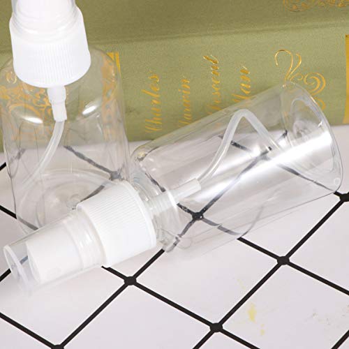 LEUYA 5pcs Fine Mist Sprayer Bottles Refillable Empty Small Spray Bottles Container Makeup Cosmetic Atomizers for Hand Cleaning Essential Oils Travel Perfumes Small