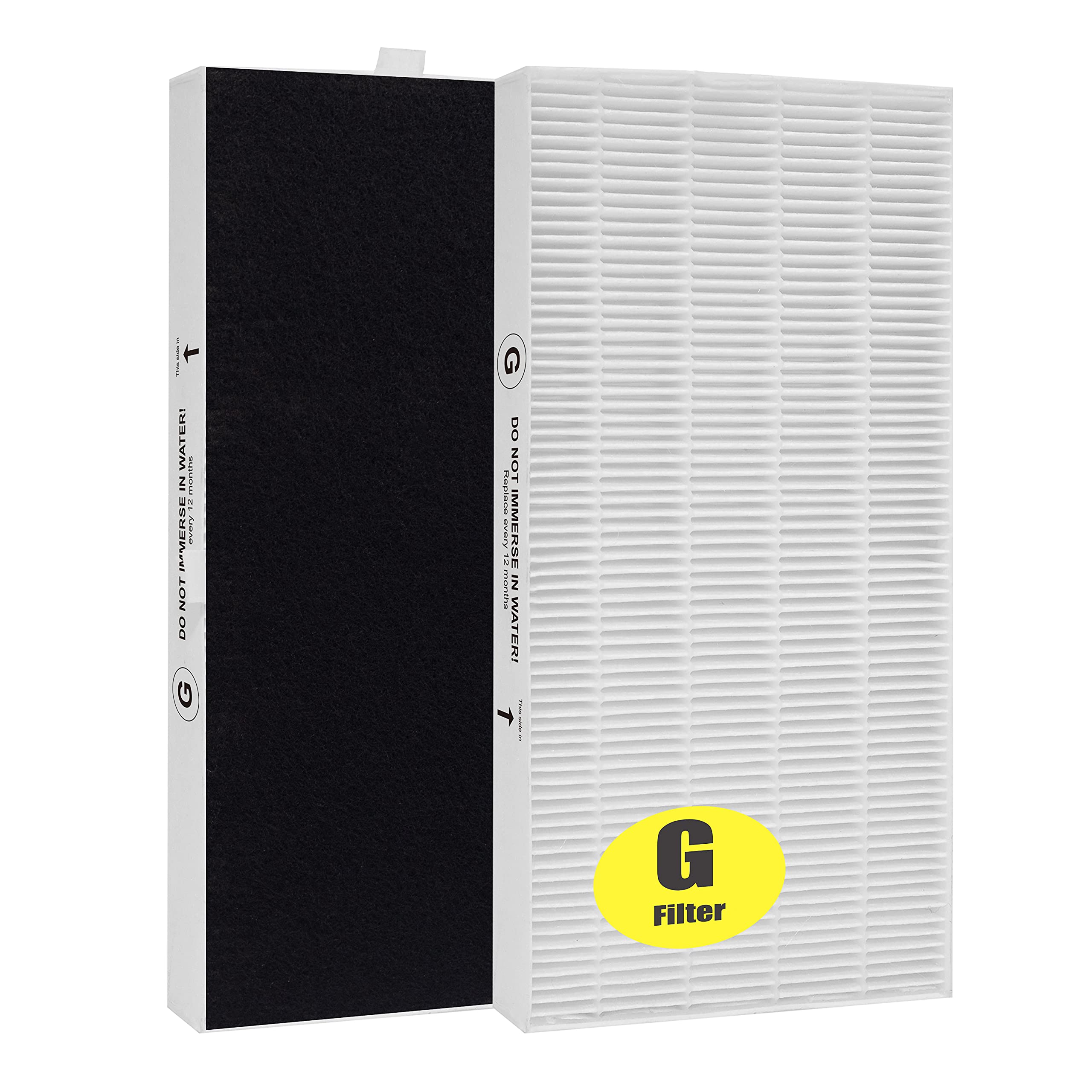 Lhari HRF-G1 True HEPA Replacement Filter, Compatible with Honeywell HPA020 HPA020B, HAP030 HPA030B and HPEAClean HPA108B HPA075B Air Purifier, Part Number HRF-G1 HRF-G2, 2-Pack