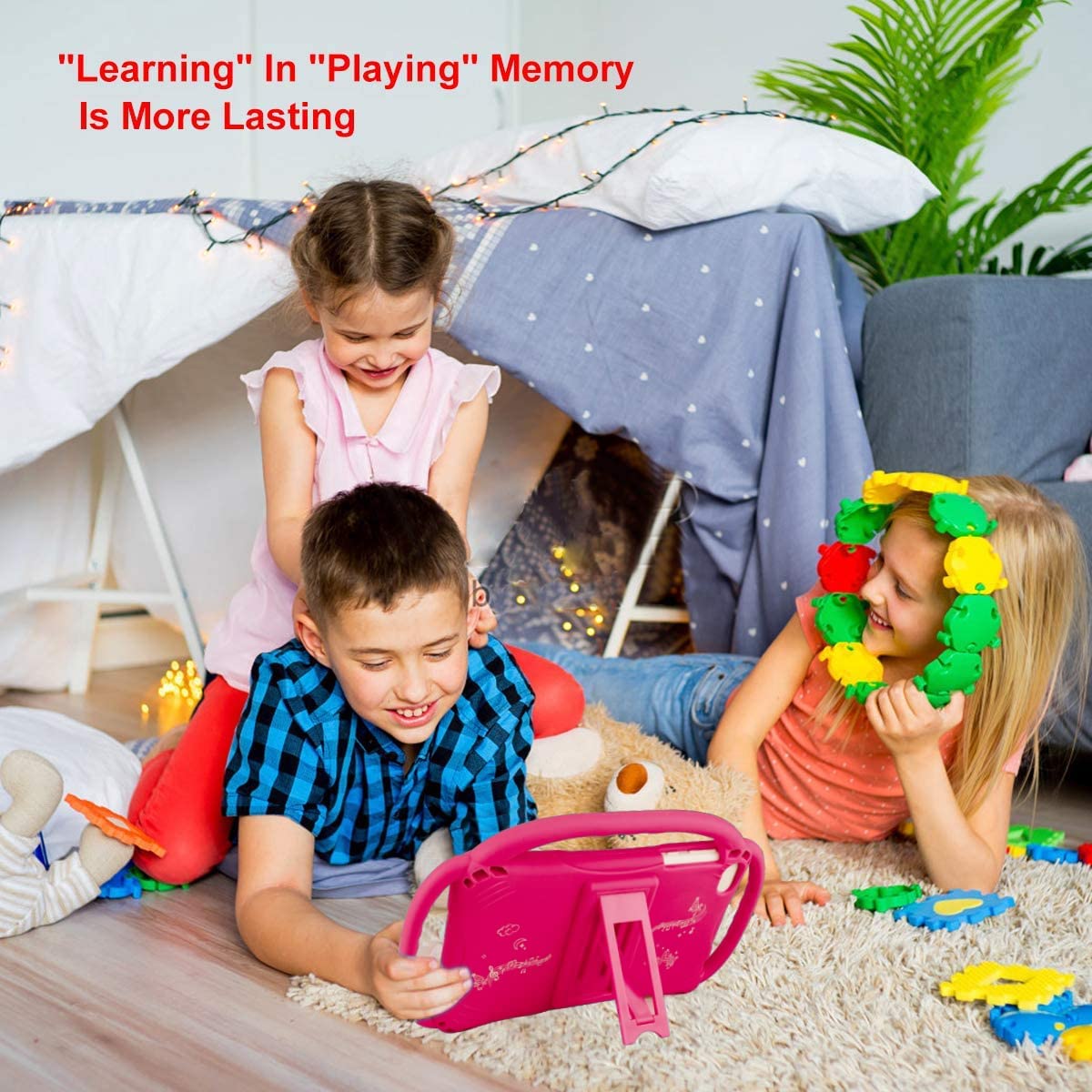 Kids Tablet 7inch Toddler Tablet 32GB Google Play Android Tablet for Kids APP Preinstalled Learning Education Tablet WiFi Camera Tablet with Case Included, Netflix YouTube Tablet for Toddlers