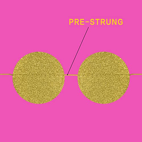 Older Wiser Hotter Glitter Banner - Gold | Fun Birthday Party Decorations, 30th Birthday Decor, HBD, Gag Gift, Photobooth Backdrop (gold)