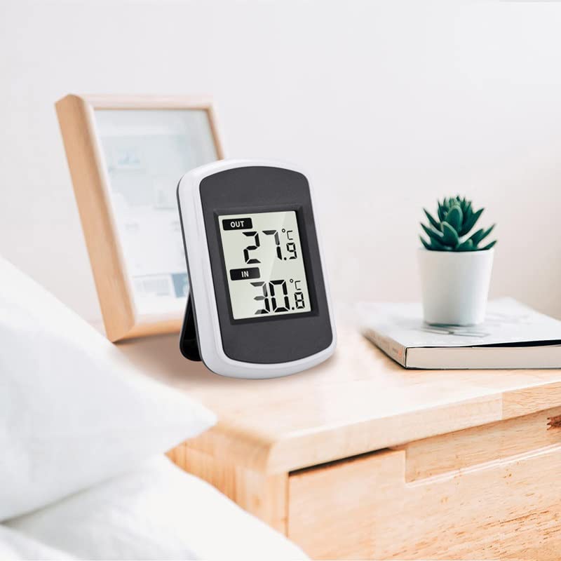 LNYHLXS Indoor and Outdoor Thermometer Greenhouse Wall Hanging Electronic Household Digital Display Thermometer