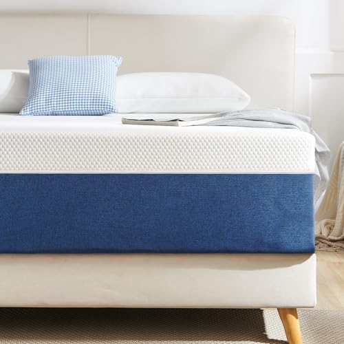 Natulliy TwinXl Mattress 8 Inch Gel Memory Foam Mattress in a Box, Medium Firm Support, Removable Cover, Fits Various Bed Frames,Non-Fiberglass Twin XL Size Mattress