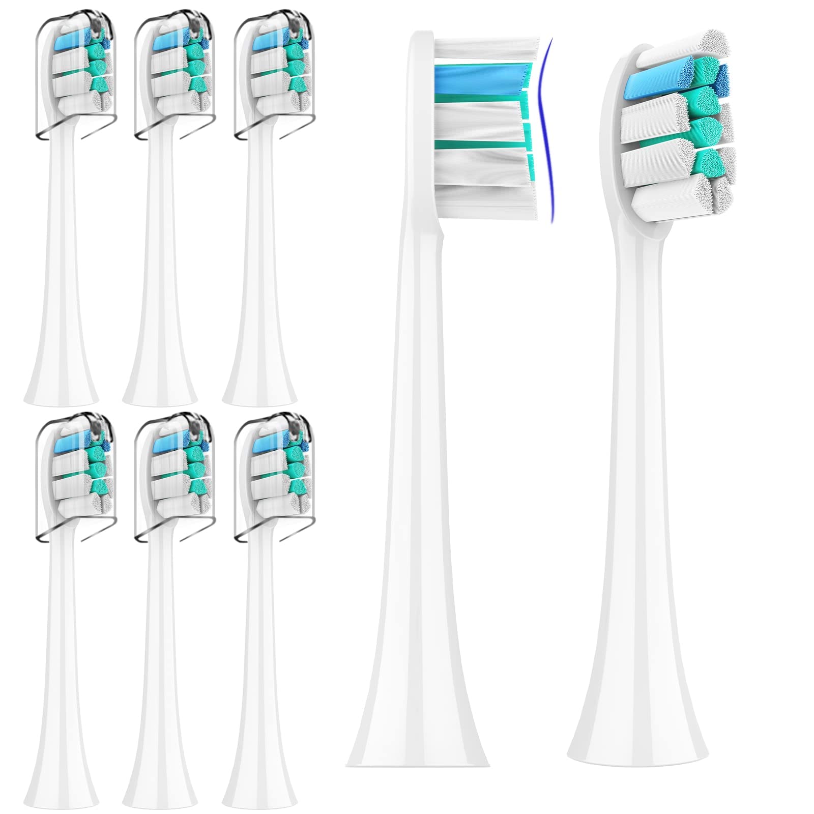 Replacement Toothbrush Head (with Protective Cover) for Philips Sonicare DiamondClean ProtectiveClean EasyClean FlexCare HealthyWhite