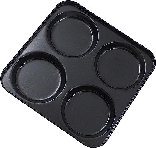 Jocbinltd 5501 4 Cup Yorkshire Pudding Tray, Black