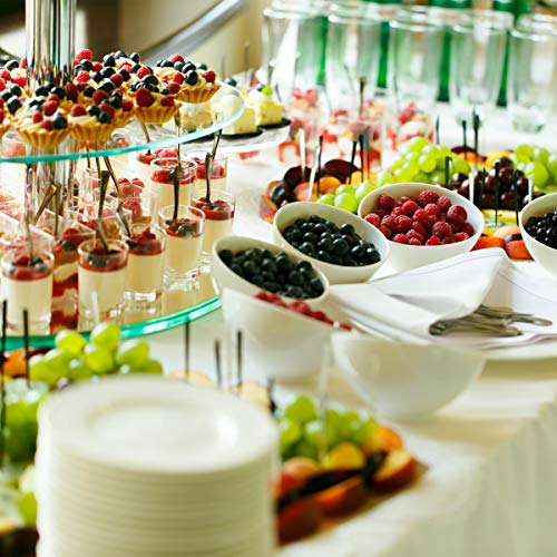 Home 3-Tier Dessert Stand-Tempered Round Glass Display Tower for Cupcakes, Cookies, Fruit, AppetizersâBuffet, Wedding, Party Serveware by Classic Cuisine, Standard, Clear