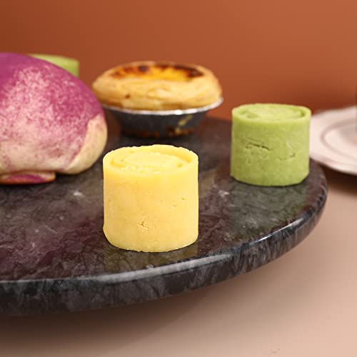 Olelo 12 Inch Marble Lazy Susan Cake Turntable Heavy Duty Marble Rotating Cake Stand for Cake Cupcake and Decorating Supplies