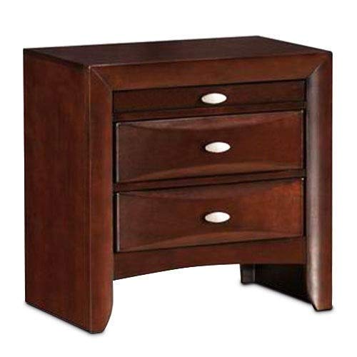 Home Office Living Room Bedroom Furniture Luxury Elegant Decor Night Stand Bedside End Coffee Table with 2 Storage Drawer Stylish Practical Versatile Durable Wood Frame No Assembly Needed