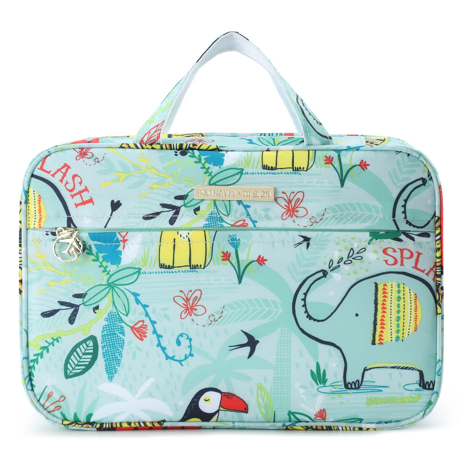 Lychii Hanging Toiletry Bag, Travel Makeup Organizer Cosmetic Case Unisex for Bathroom Shower, Large - Cat Printed