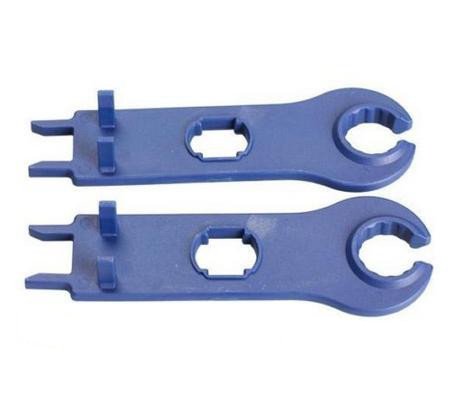 NUZAMAS Set of 2 Inline Built-in diode Connector 15 Amp Male to Female for Solar Panel Connection and 2 of Wrench Spanner Wiring Tool
