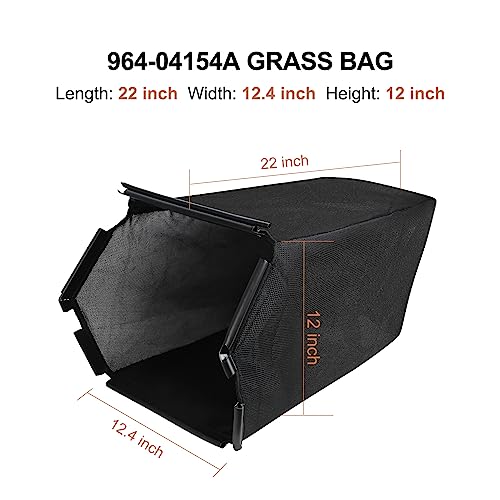 Powswopx 964-04154A Lawn Mower Grass Bag Replacement Compatible with MTD/Craftsman 964-04154 M105 140cc, Fits 21β Lawn Mower Bag (Without Grass Catcher Frame)