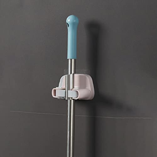Mop Holder Wall Mounted, Mop Broom Organizer for Home, Broom Holder Mop Hanger Wall Mount Metal Organization Garage Storage System Garden Kitchen Tool Organizer Caneem