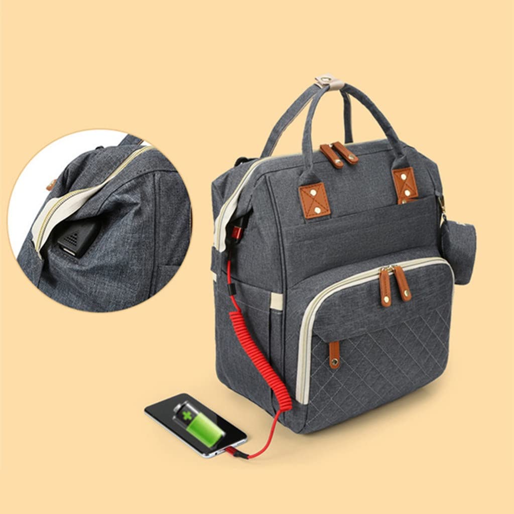 MEUHX Baby Diaper Bags Stroller Pocket Mother Large Capacity Travel Nappy Backpacks Convenient Nursing Bag