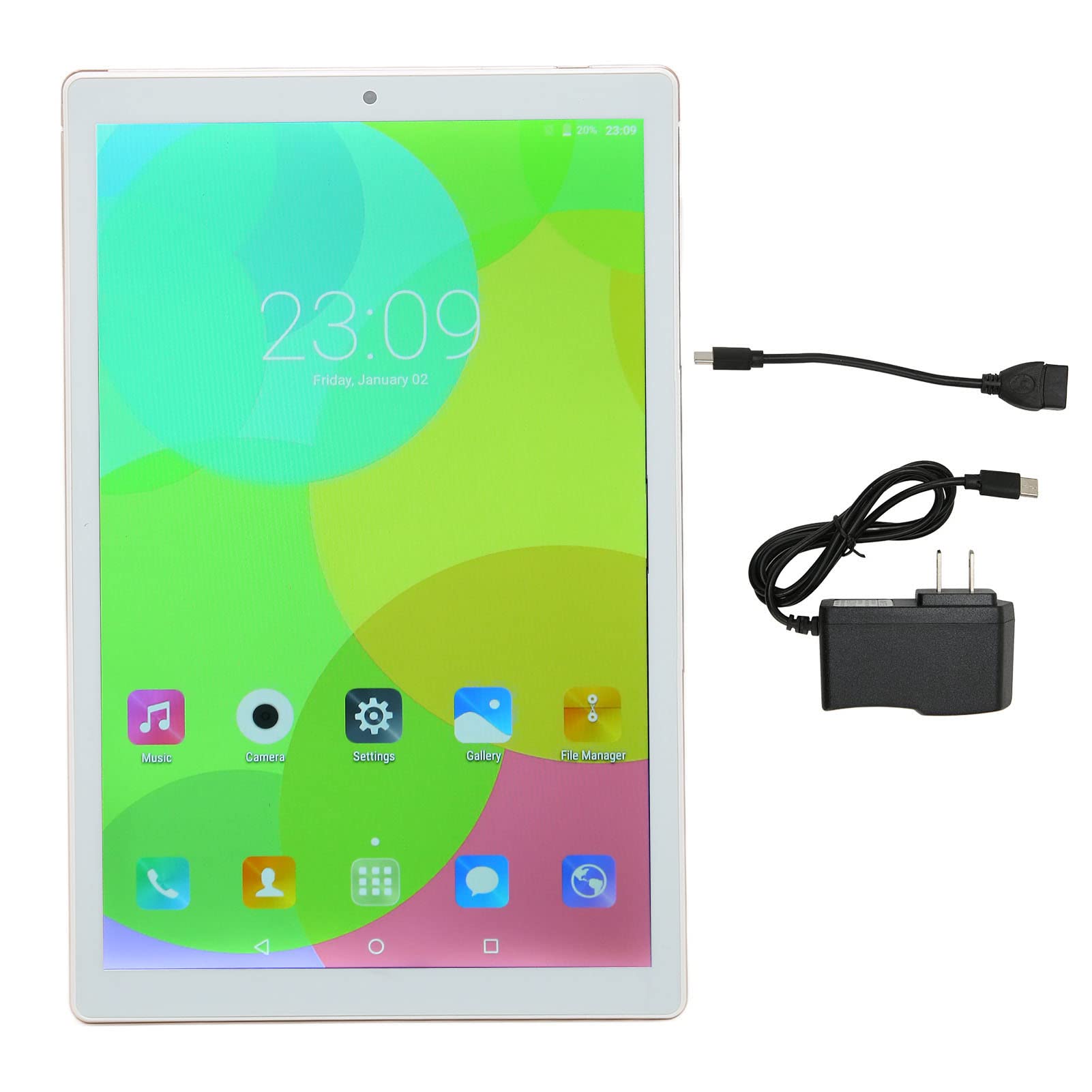Kufoo Gaming Tablet, 100-240V 6GB RAM 128GB ROM 10.1 Inch Tablet 2560 X 1600 Front 5MP Rear 8MP for Home (US Plug)