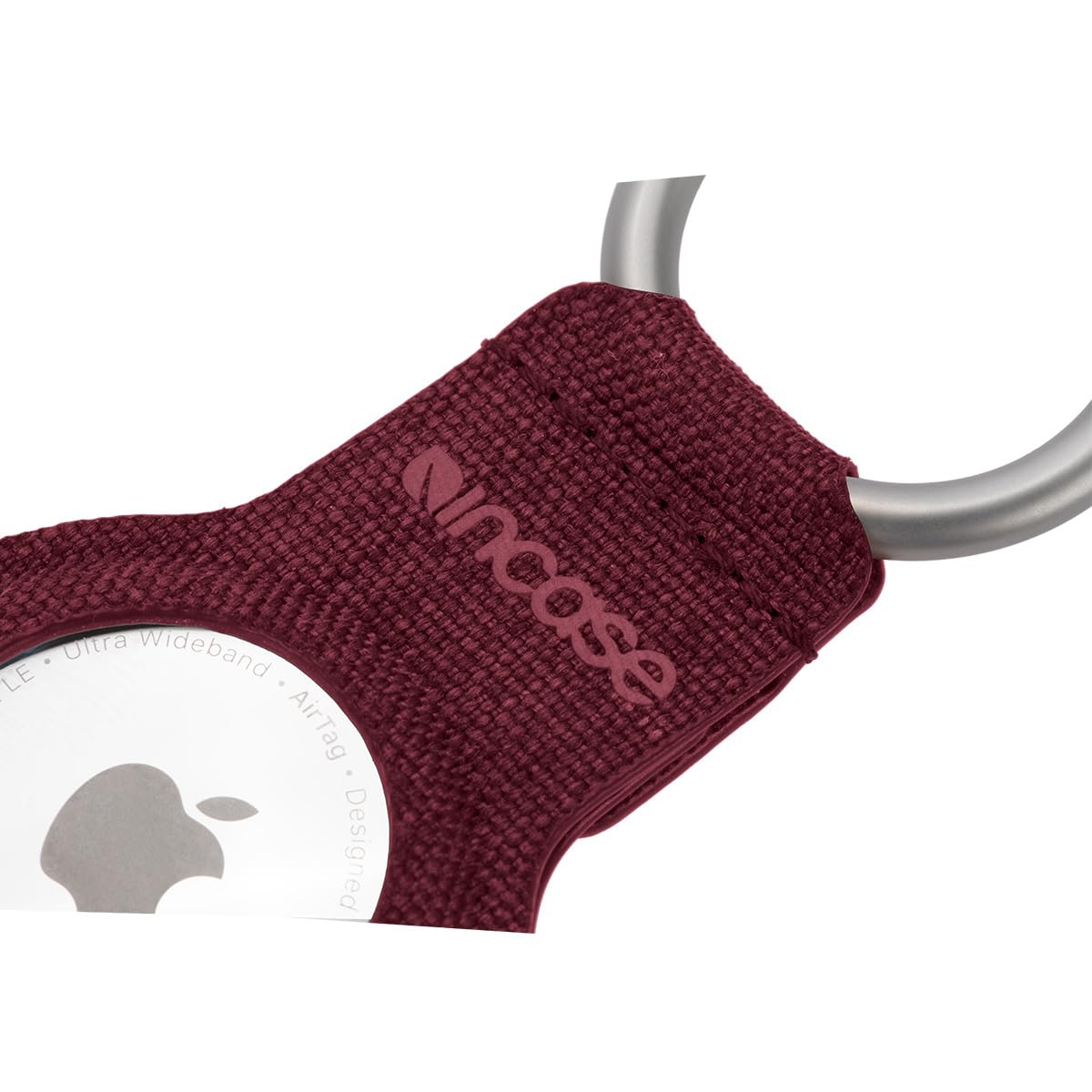 Incase Woolenx Key Clip for Airtag - Lightweight, Form-Fitting Apple Airtag Holder - Durable Airtag Keychain with Metal Quick Clip Key Ring (3.6 x 1.6 x 0.2 in) - Graphite