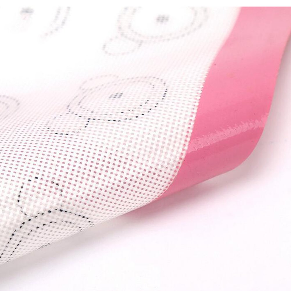 INCHANT Silicone Macaron Baking Mat, Half Sheet Size With 20 Macaron Spaces, Non Stick Silicon Liner for Bake Pans & Rolling - Macaroon/Pastry/Cookie Making, Set of 2, Pink