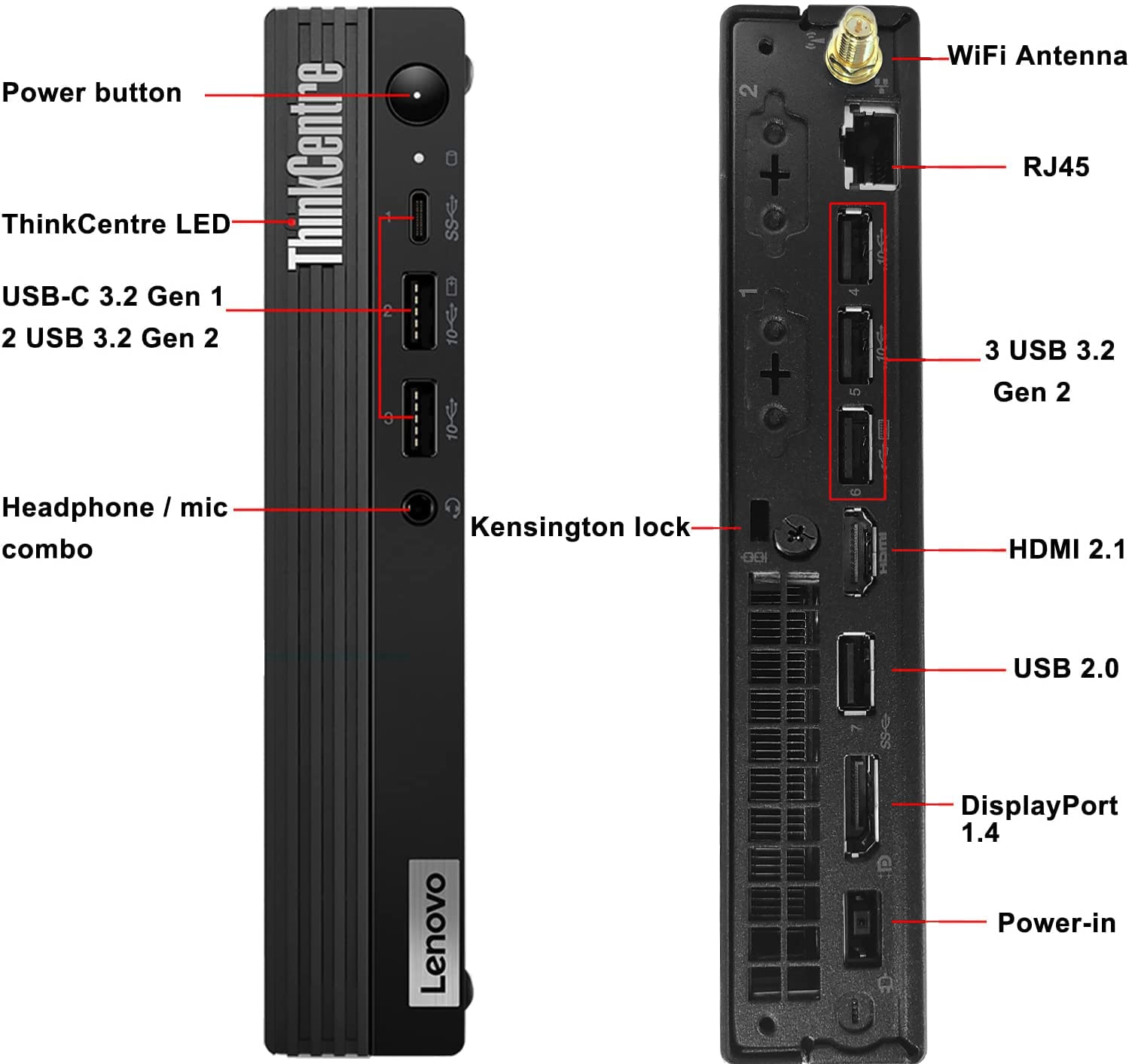 Lenovo ThinkCentre M750q 1L Tiny PC Business Desktop Computer, 12th Gen Intel 12-Core i7-12700, 4GB DDR4 RAM, 256GB PCIe SSD, AC WiFi, Bluetooth, Wireless Antenna, Ethernet, Windows 11 Pro