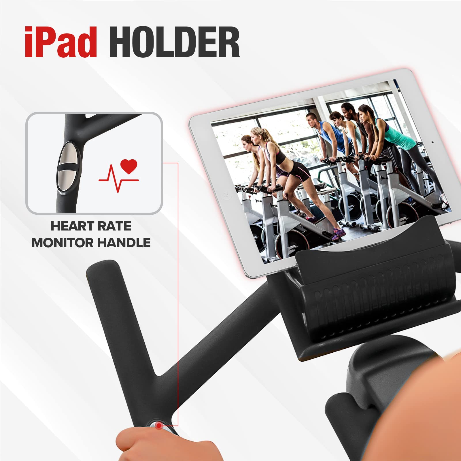 kotia Exercise Bike Magnetic Resistance Spin Stationary Bikes 330lbs Capacity Excersize Bikes with Thick Wide Seat for Home Gym Workout (GHN 780)